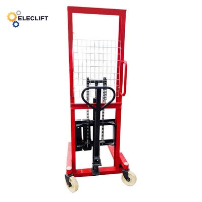 Fork Height 85mm Hydraulic Stacker Manual Straddle Pallet Stacker