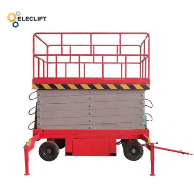 Electric Outrigger Movable Mobile Scissor Lift 6m-18m Lifting Height