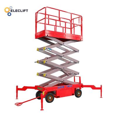 Electric Outrigger Movable Mobile Scissor Lift 6m-18m Lifting Height