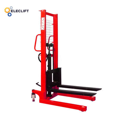 Fork Height 85mm Hydraulic Stacker Manual Straddle Pallet Stacker
