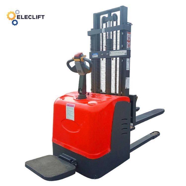 Speed 24V Full Electric Pallet Stacker With 1450mm Turning Radius And ...
