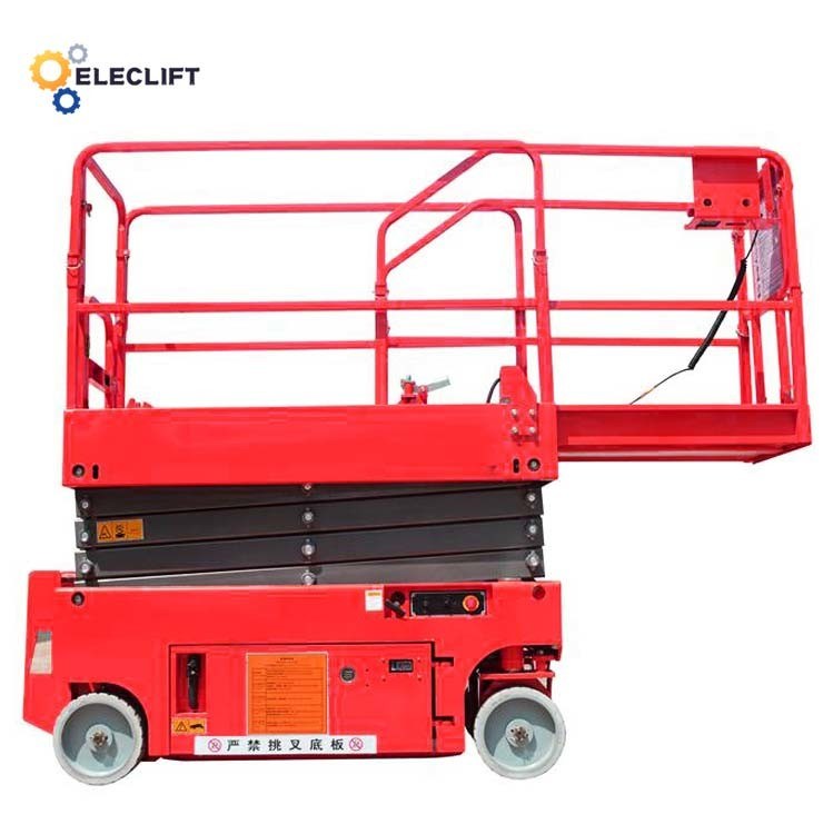 12m Lift Height Self Propelled Scissor Lift with 25% Max Gradeability ...